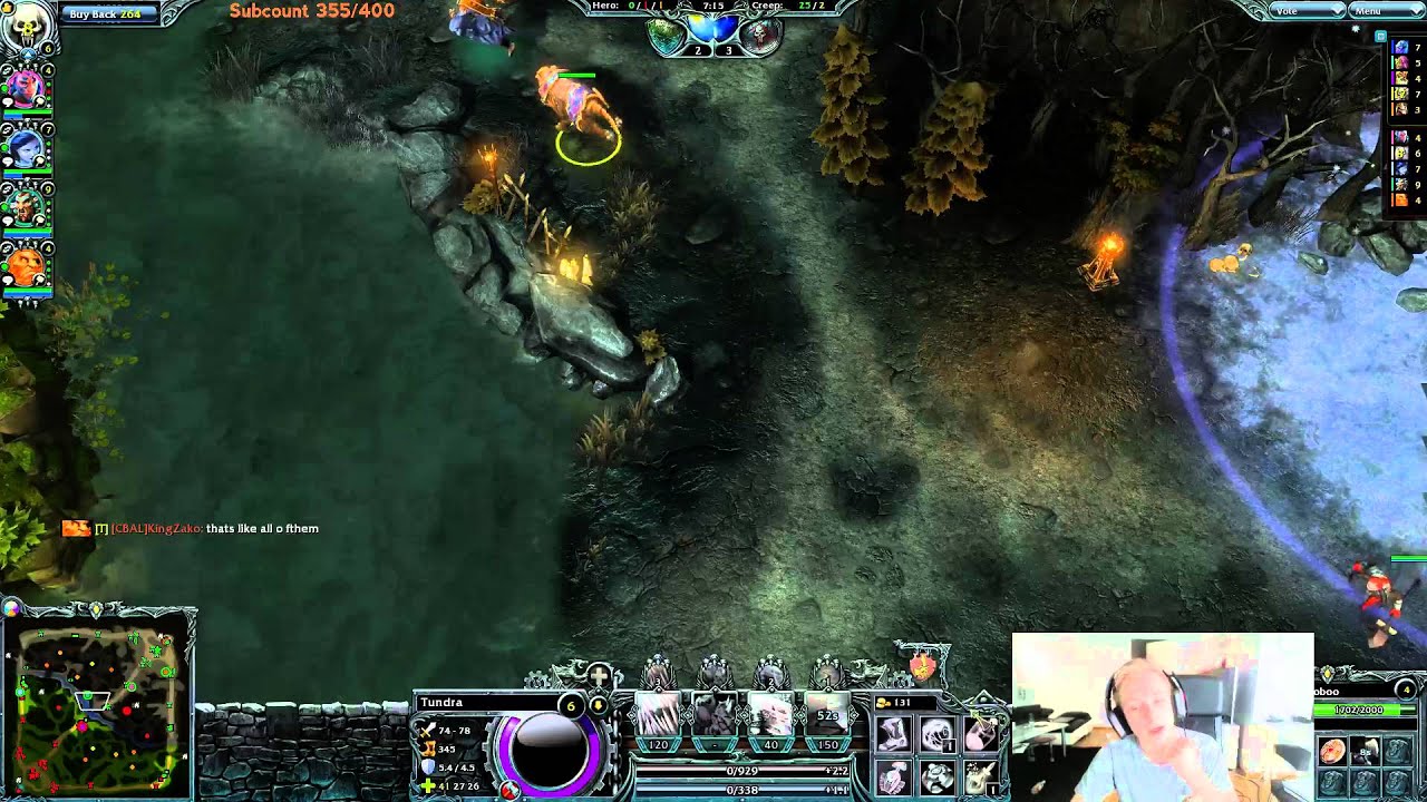 [HoN]Dealing with Riptide mid as Tundra - YouTube