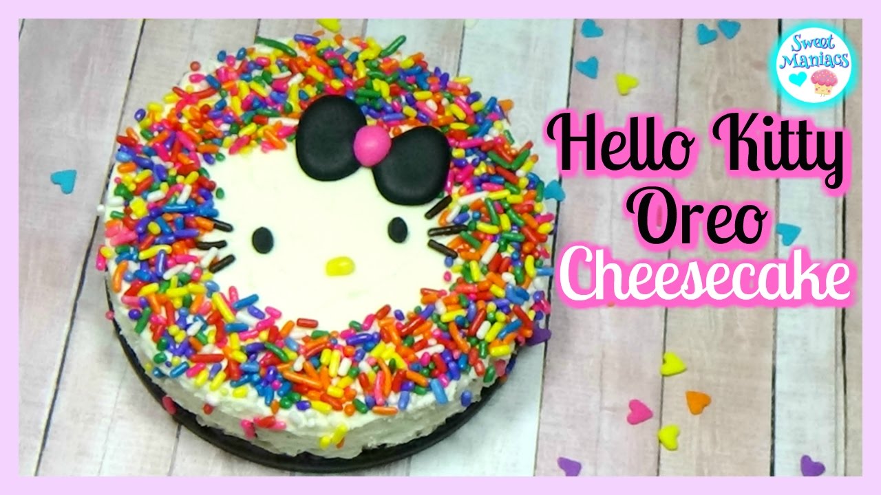How To Make Hello Kitty Oreo No Bake Cheesecake | Oreo Cheesecake ...