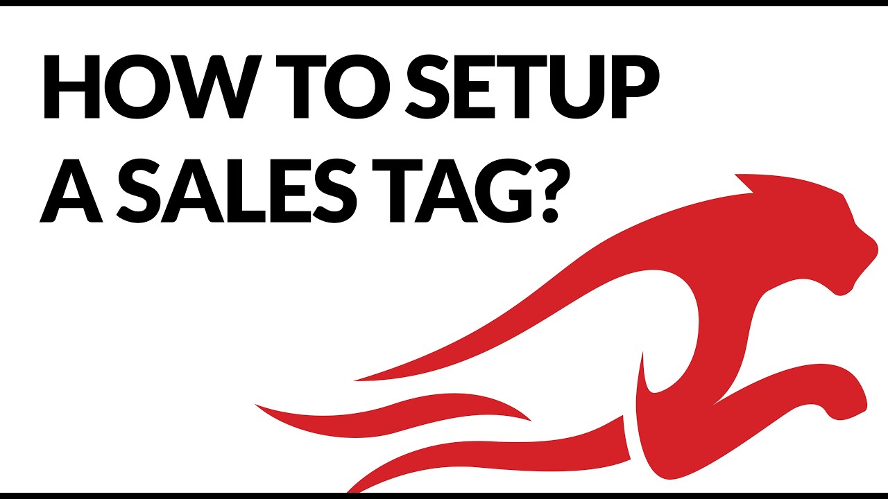 How To Setup A Product Sales Tag - YouTube