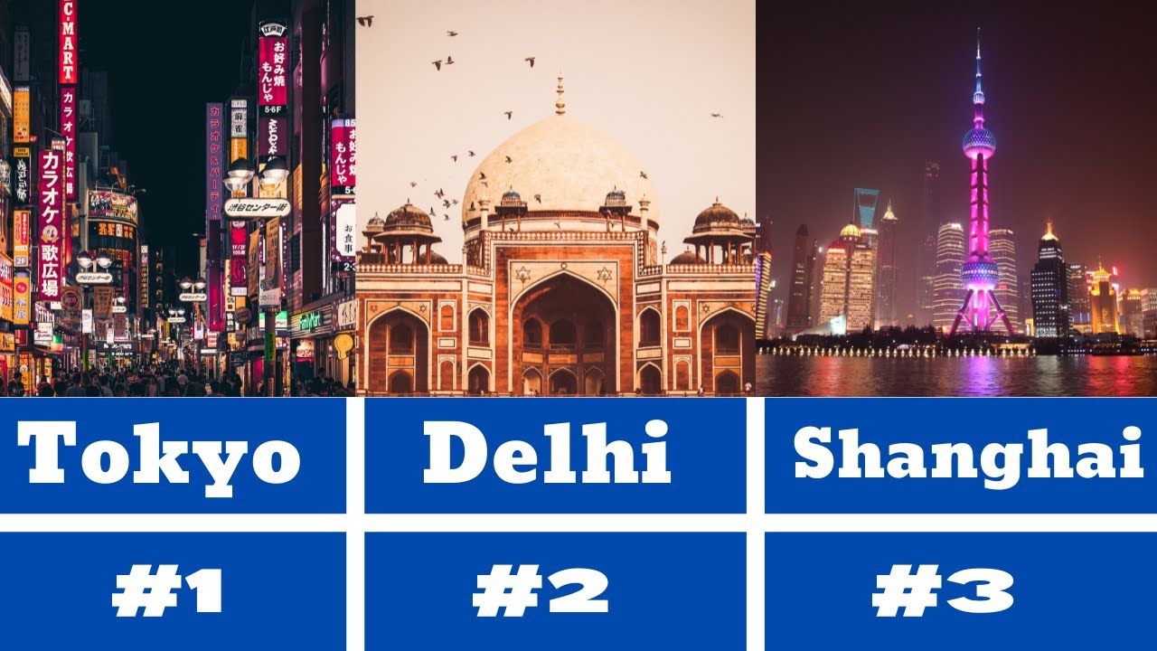 Top ten most populated cities in the world |Globe Ranking - YouTube