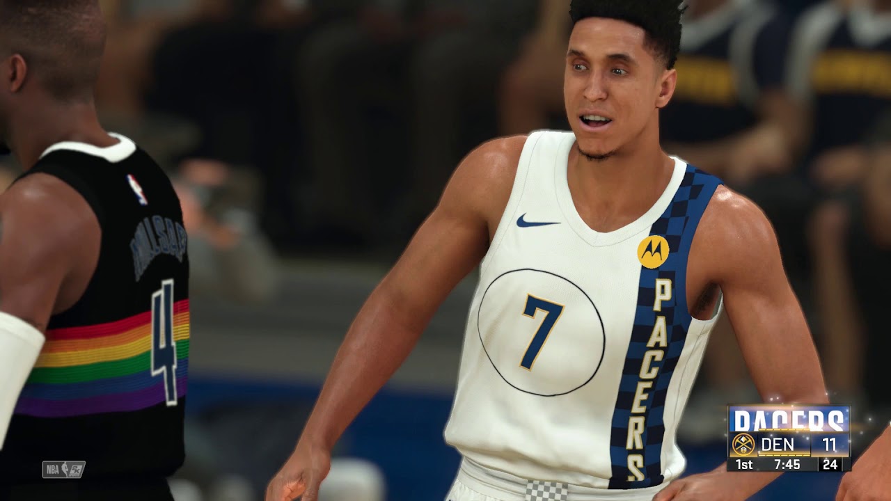 NBA 2K20 - (New City Uniforms) Indiana Pacers vs Denver Nuggets - YouTube