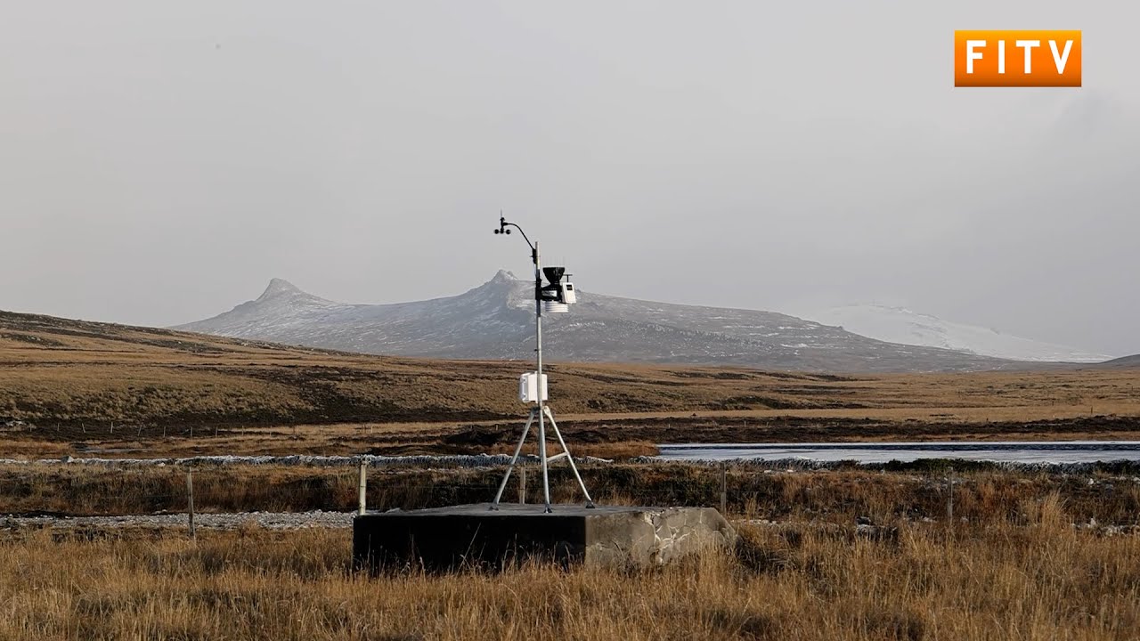 New weather stations monitor climate change in the Falklands - YouTube