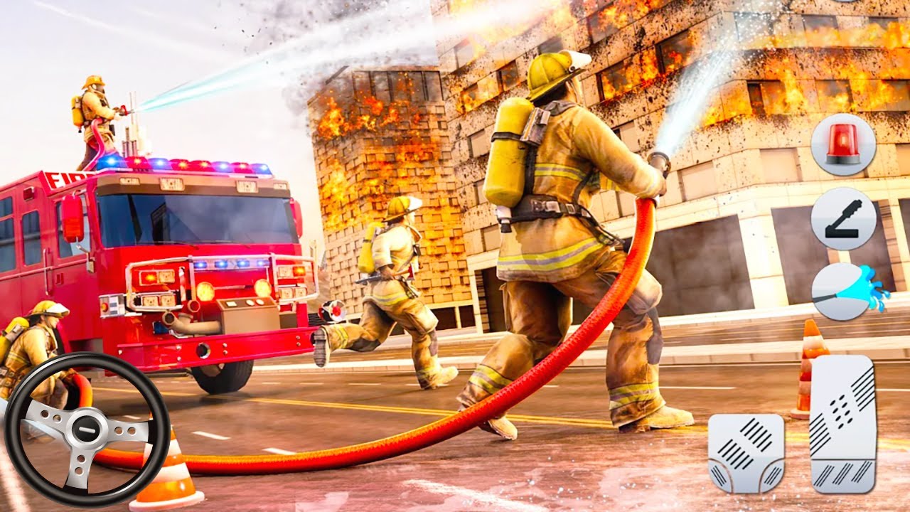 Airplane Fire Rescue Simulator #5 - Fire Truck Games - Android Gameplay ...