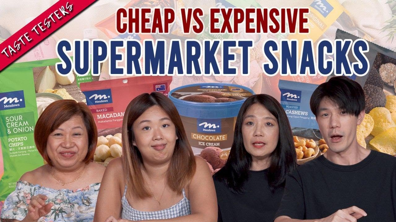 Cheap VS Expensive Supermarket Snacks (FT. Our Moms) | Taste Testers ...