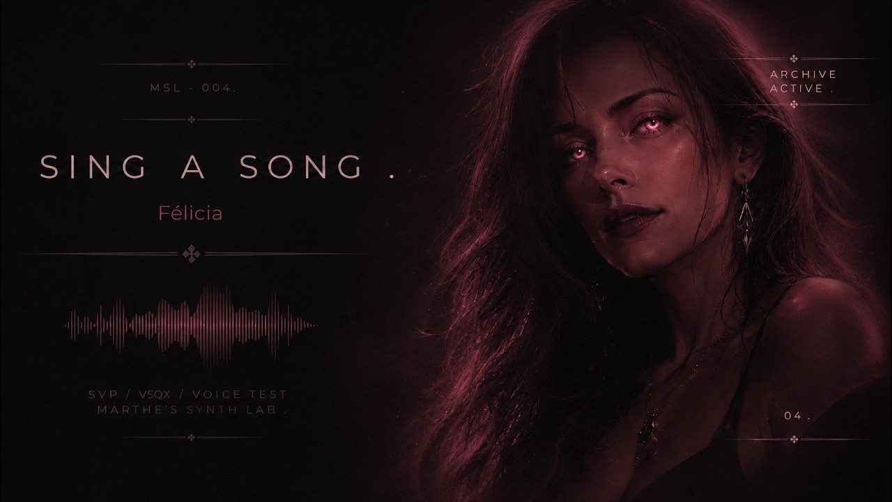 [Synth V] Félicia – Sing a song (SVP/VSQX Included) | Marthe's Synth ...