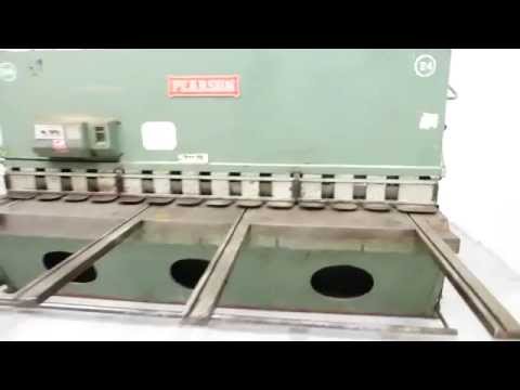 Pearson Shearing Machine / Guillotine 10ft x 1/2" (3048mm x 13mm) - YouTube