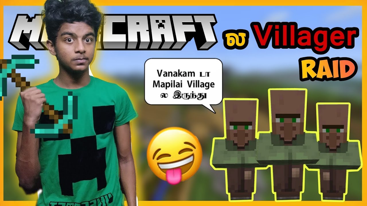 MINECRAFT ல Village Raid #2 Gameplay in Tamil | Minecraft Tamil Gaming ...