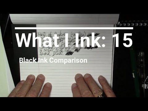 What I Ink, Episode 15: Black Ink Comparison - YouTube