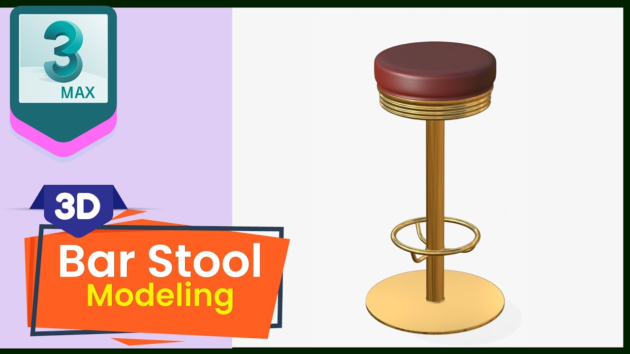 3ds Max Product Modeling I Bar Stool Modeling for Beginners - YouTube