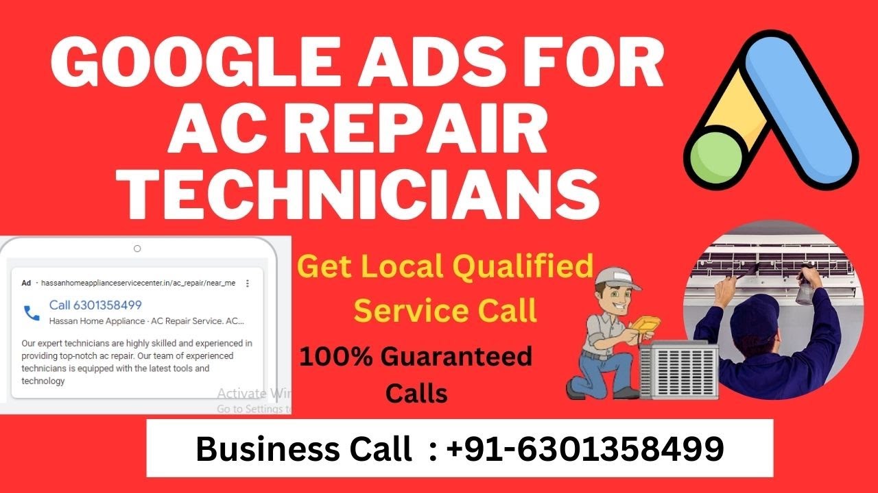 Google Ads for Ac Repair Service || How to Create Ac Repair Google ads ...