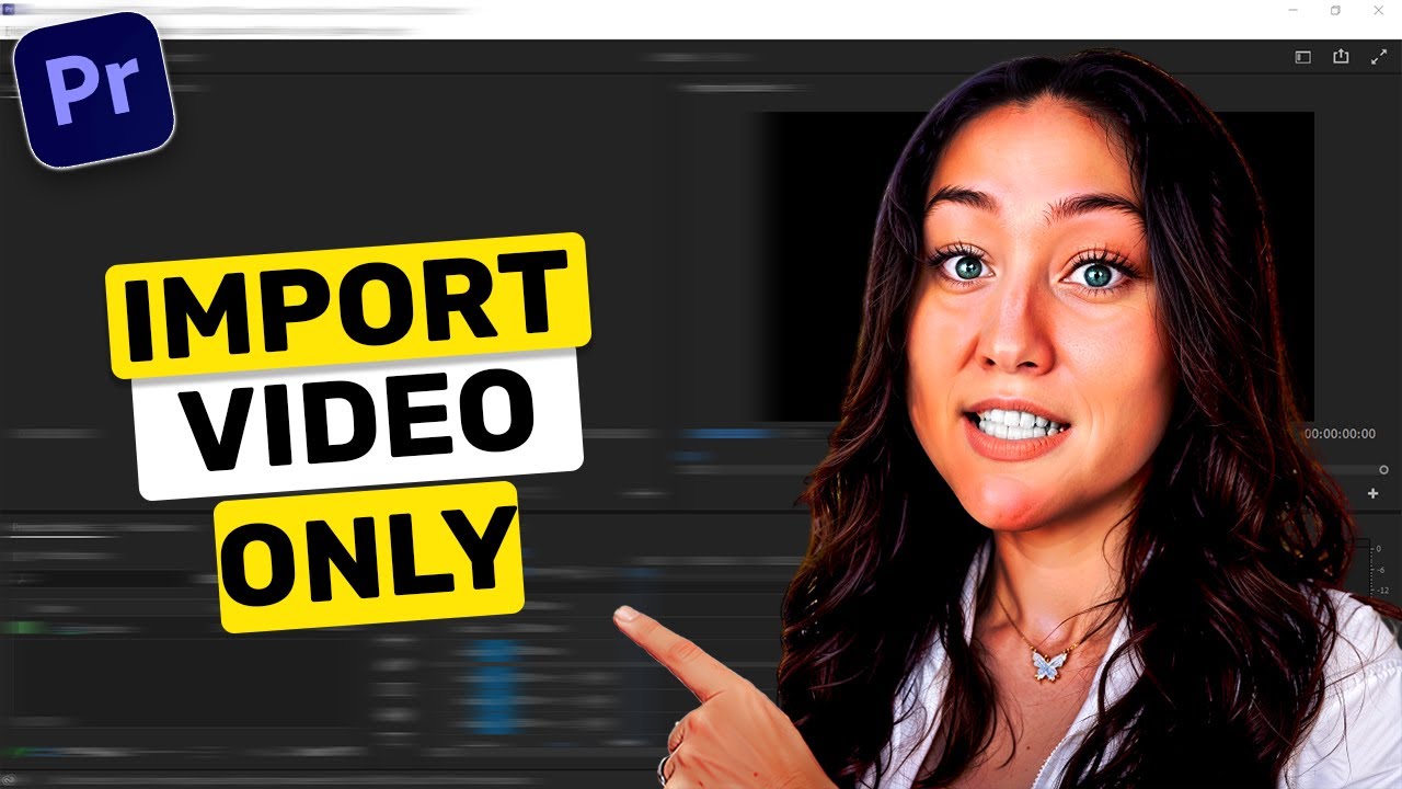 How to import video only in the timeline in premiere pro - YouTube