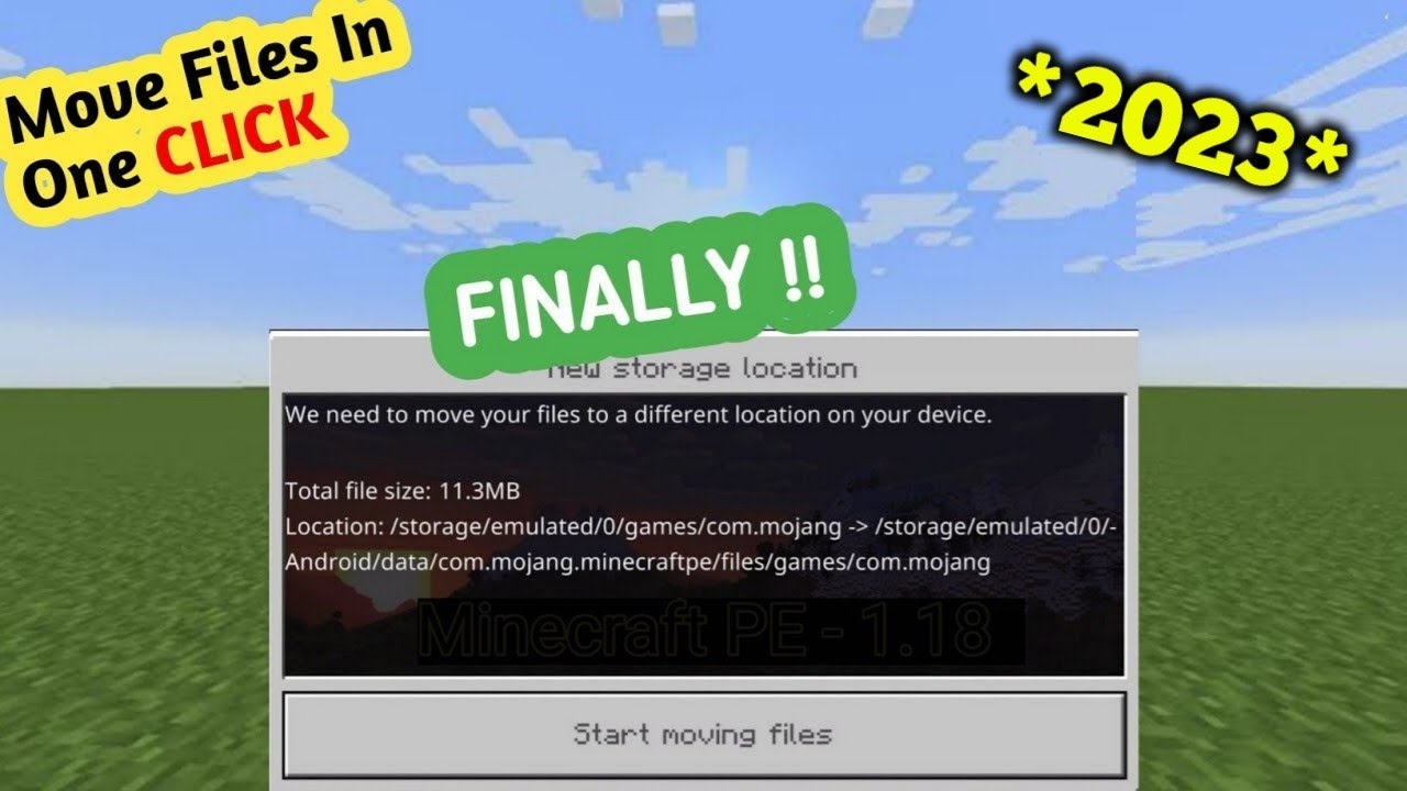 2023 How To Move Files In One Click In Minecraft PE MCPE 1 18 1 19 2023 How To Move Files In One Click In Minecraft PE MCPE 1 18 1 19