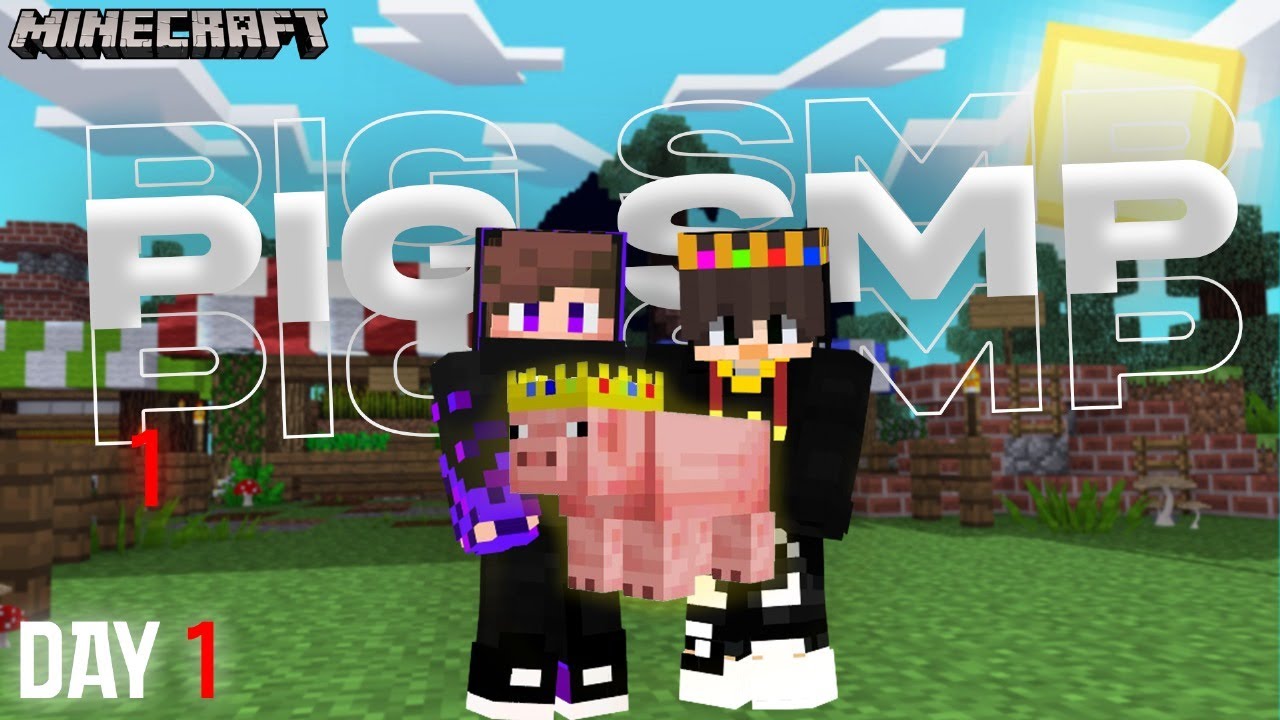 A NEW JOURNEY WITH MY PIGGY TYPE FRIENDS PRESENTING PIG SMP | PIG SMP | IMGAMERAJAY| MINECRAFT ...