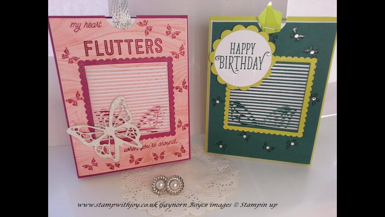 You move me flutter card interactive using stampin up products - YouTube