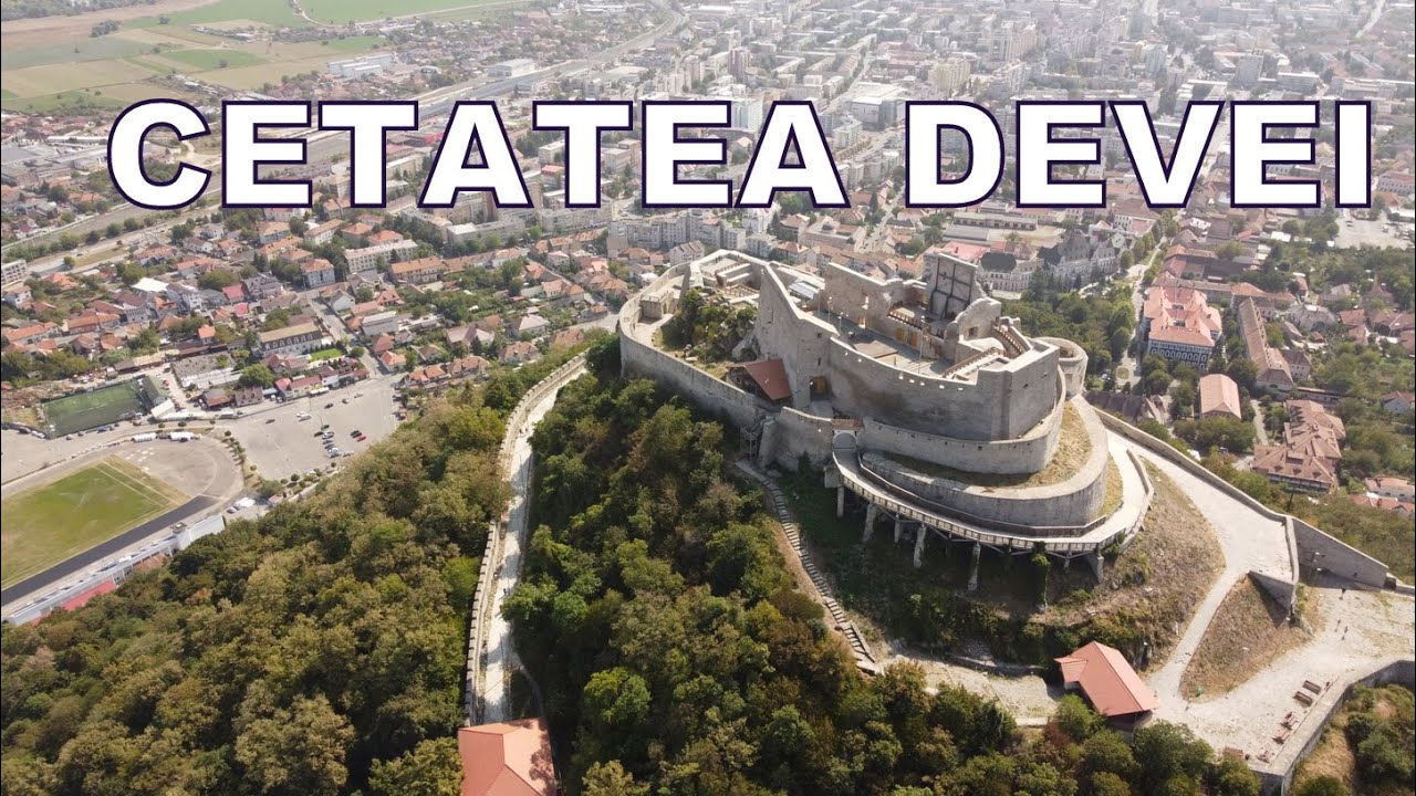 Cetatea Devei în imagini aeriene 2024, spectaculoasă - YouTube