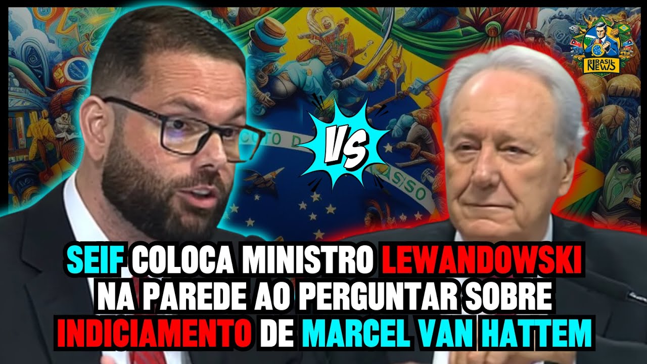 Jorge Seif coloca ministro Lewandowski na parede ao pergunta sobre indiciamento de Marcel Van ...