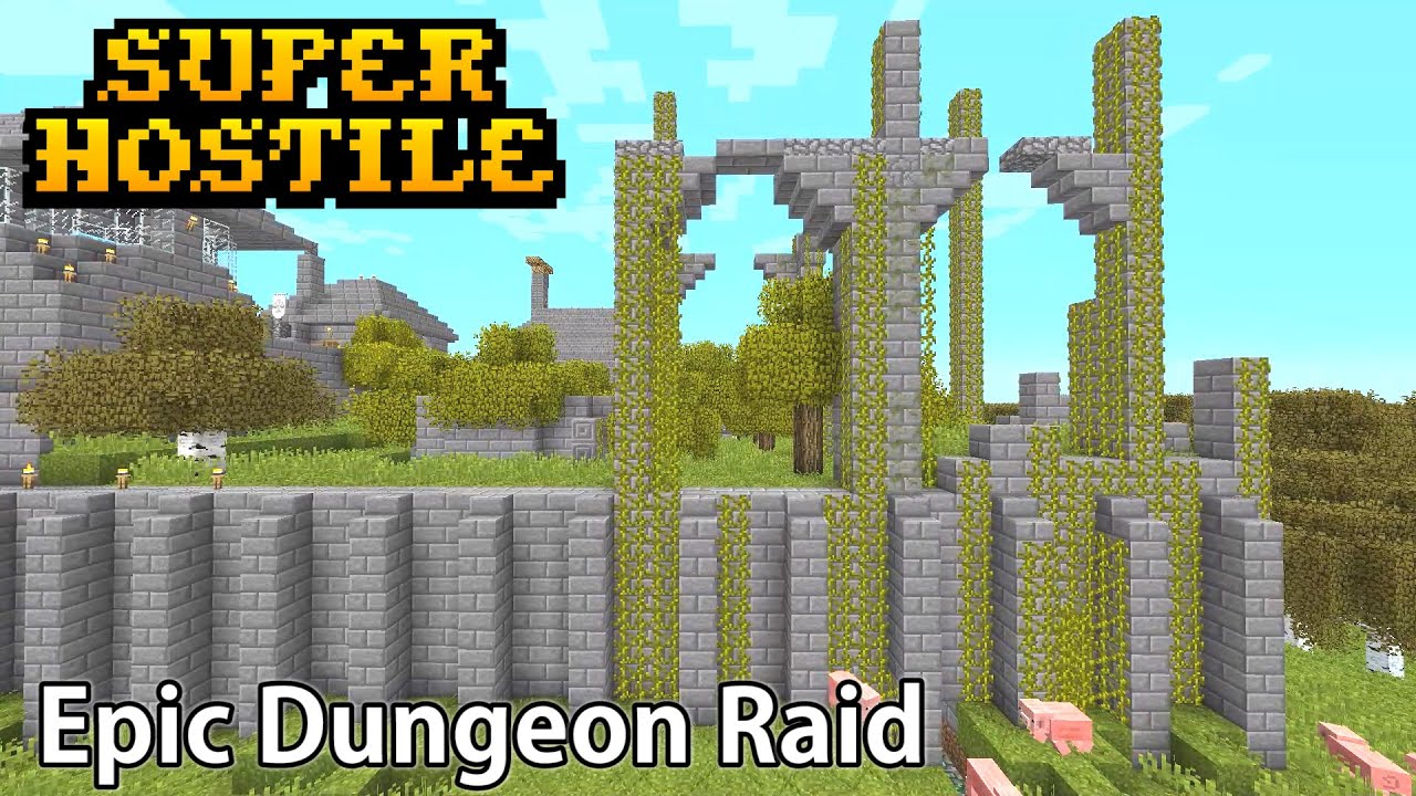 Old Dungeon Ruins with Baubles Galore! | Minecraft Super Hostile ...