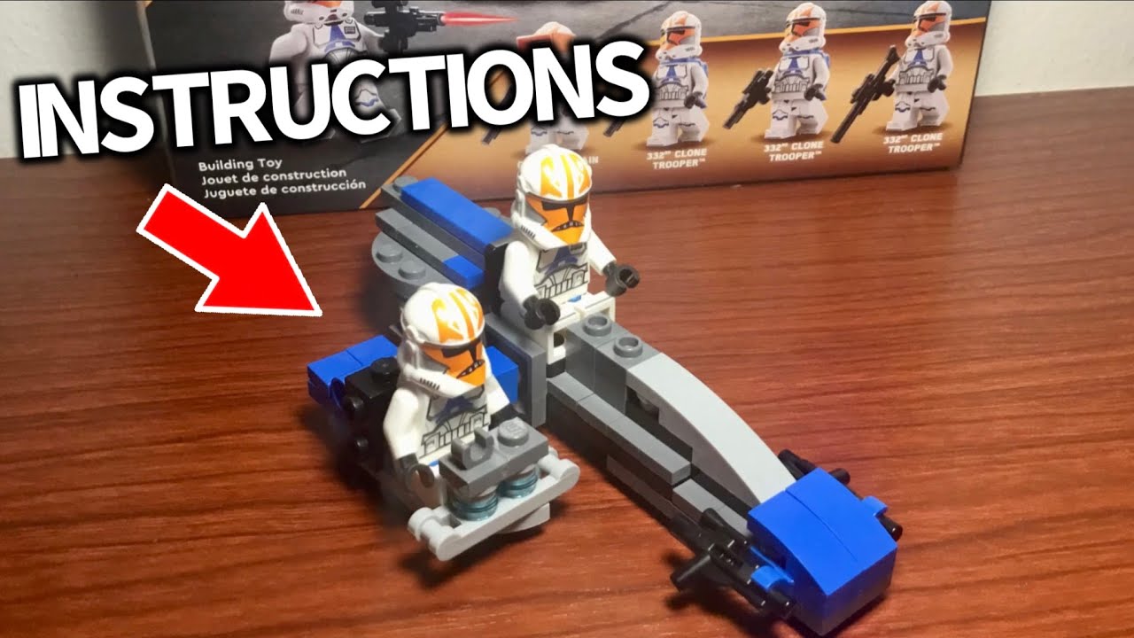 Barc Speeder With Sidecar 75359 Alternate Build Instructions - YouTube