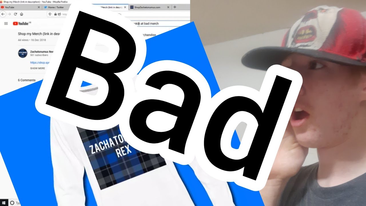 They said My merch was Bad (LOL) - YouTube
