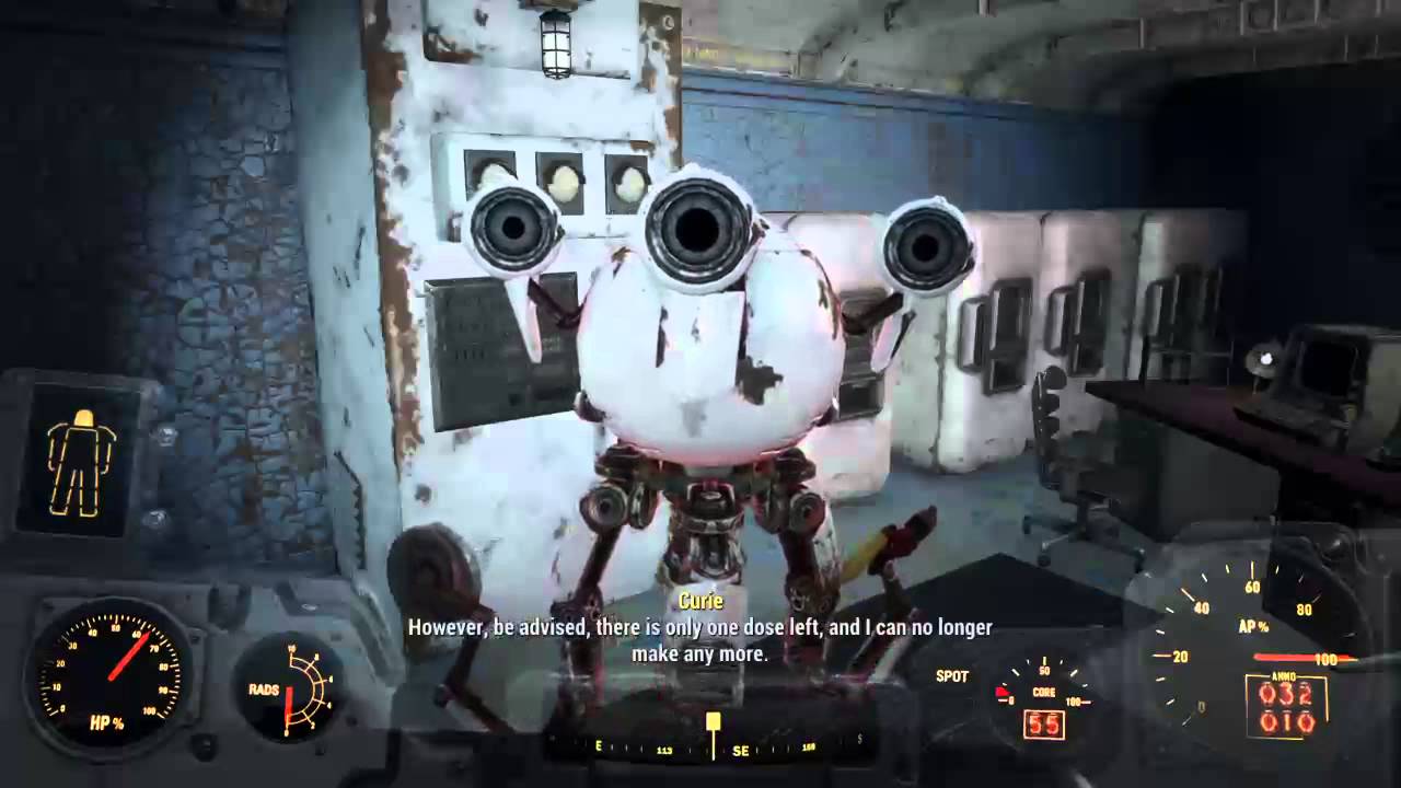 Fallout 4 Quest Guide, Curing Austin & More companions, Curie-Ps4 - YouTube