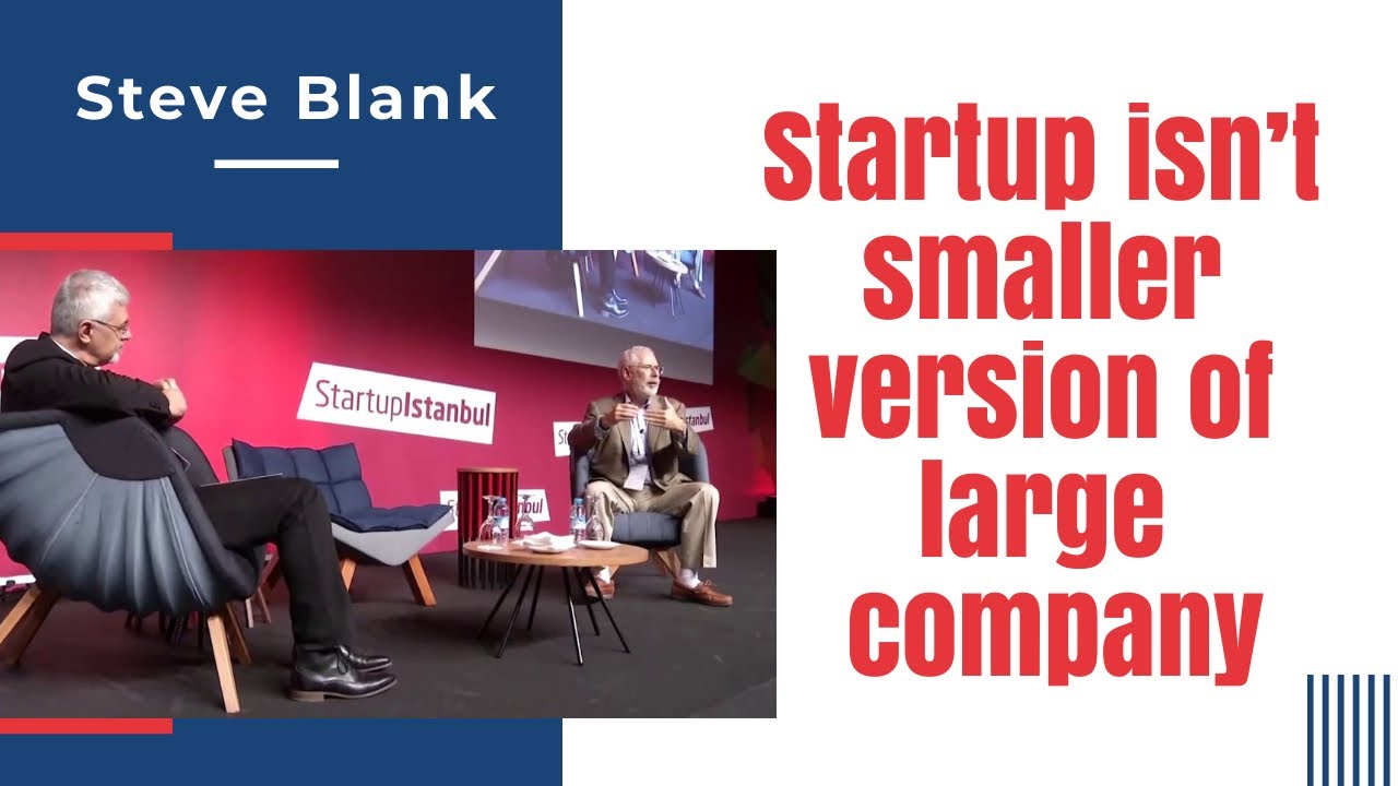 Steve Blank - Lean Startup Movement - YouTube