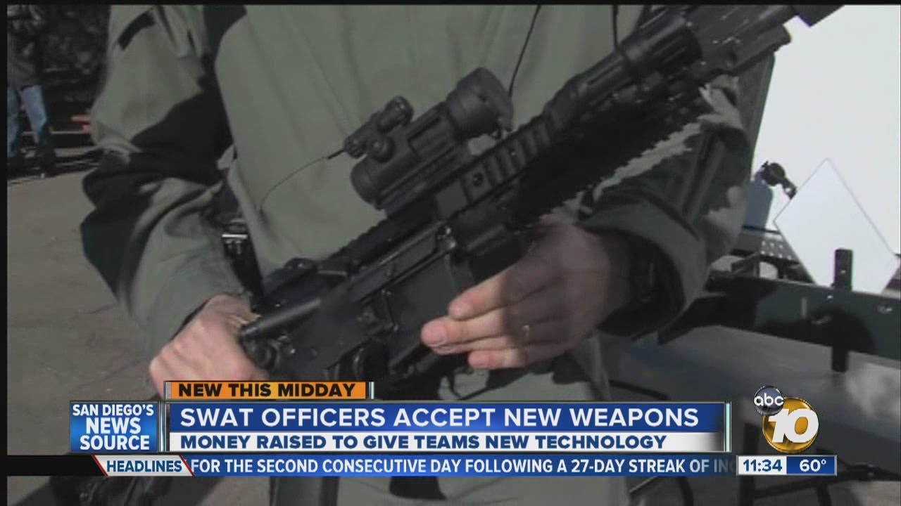 San Diego SWAT unit receives new weapons thanks to local businesses ...