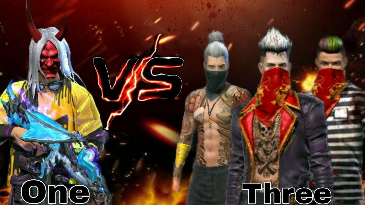 1 V 3 Custom Gameplay Free Fire || Garena Free Fire || Snack Rocky FF ...