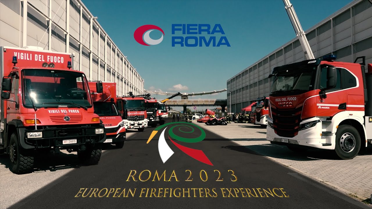 EUROPEAN FIREFIGHTERS EXPERIENCE ROMA 2023 | FIERA ROMA - YouTube