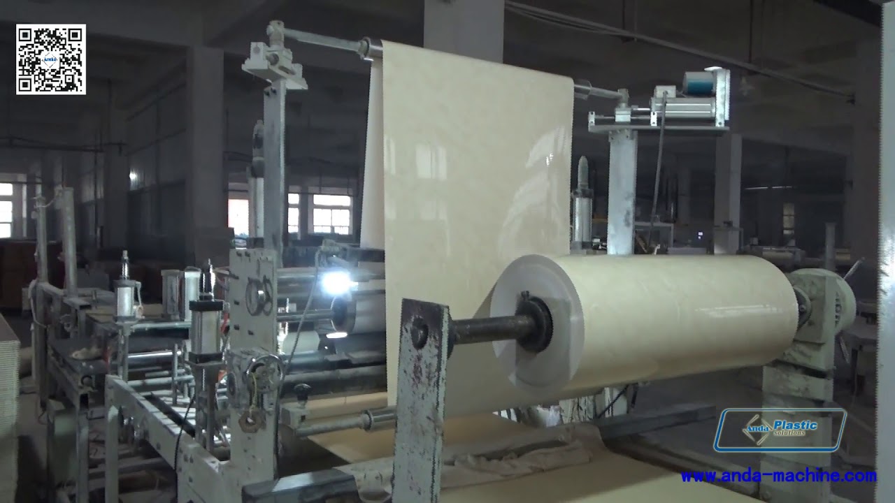 WPC wall panel production line - YouTube
