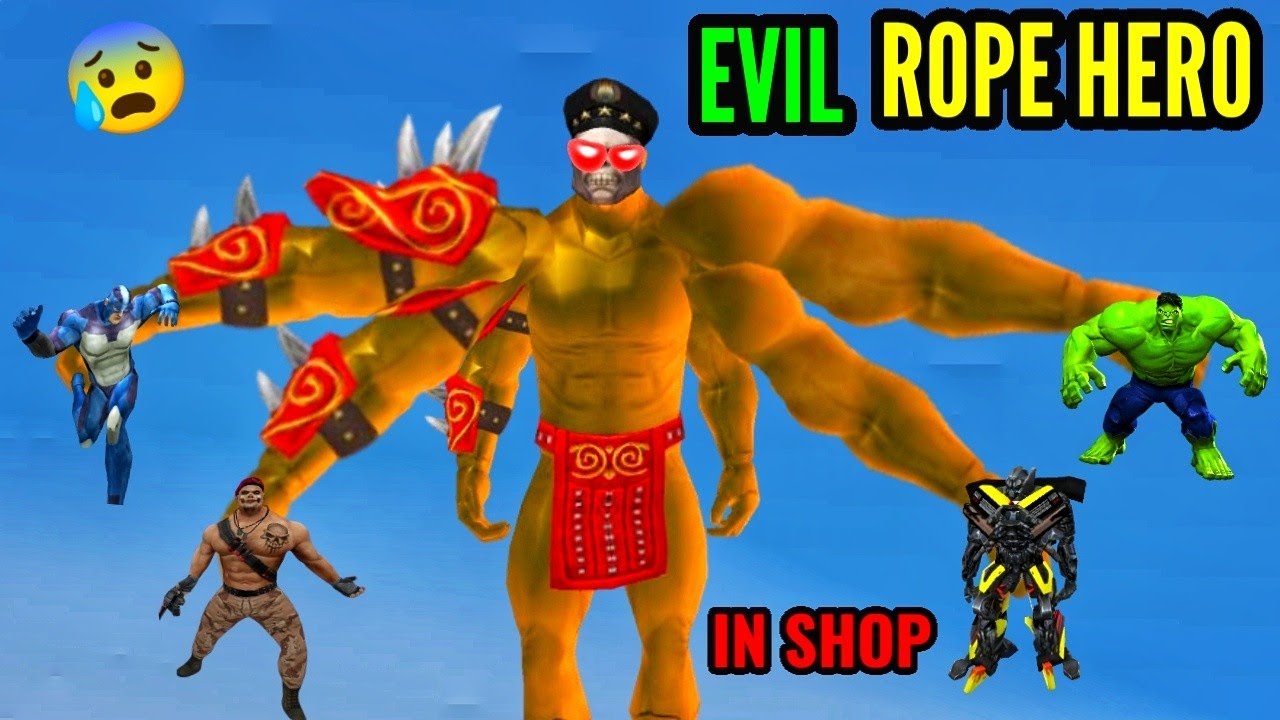evil rope hero shop mein agaya 😰 in rope hero vice town || pagal gamerz ...