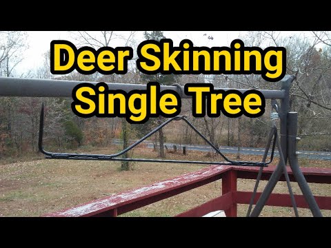 Deer Skinning Rack, Single Tree ( Spring Hollow Forge ) - YouTube