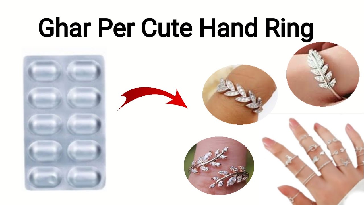 DIY Homemade Cute Rings | How to make ring at from waste material ...