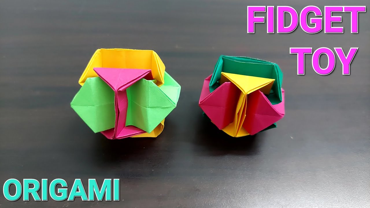 HOW TO MAKE ORIGAMI FIDGET TOY - YouTube
