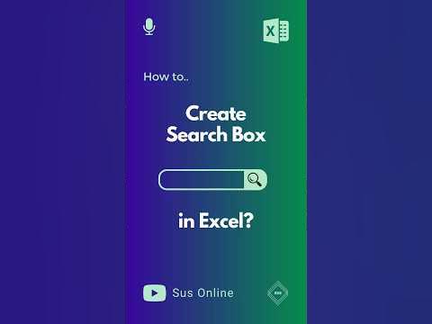 How to Create Search Box in Excel? 🔎 #excel #exceltips - YouTube