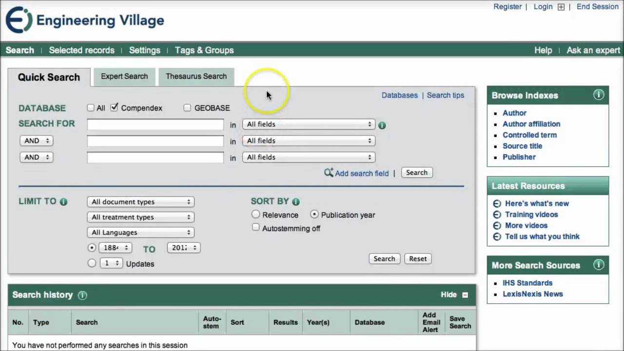 Finding Databases from Ohio University Libraries - YouTube
