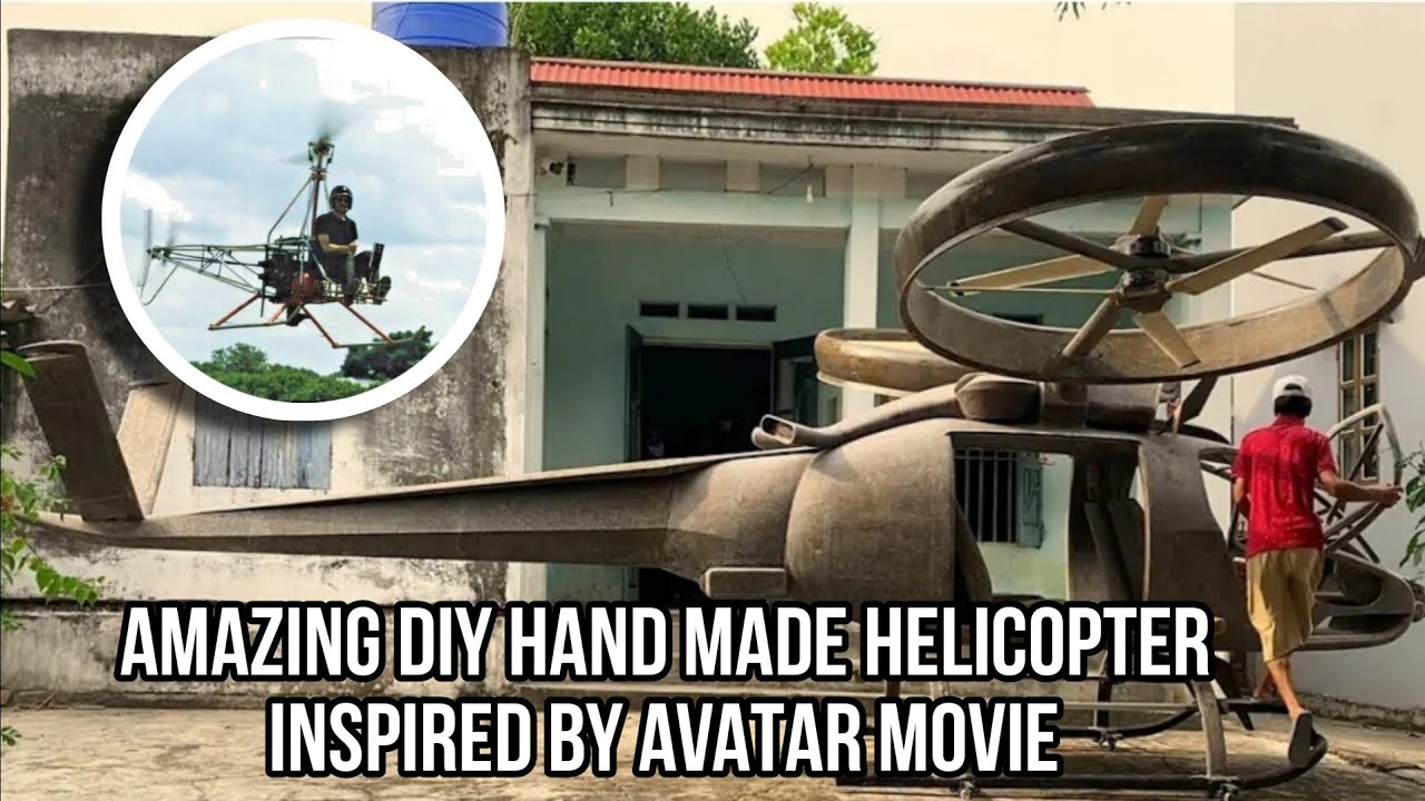 MAN BUILDS AMAZING DIY HELICOPTER INSPIRED BY AVATAR || JAM TV - YouTube