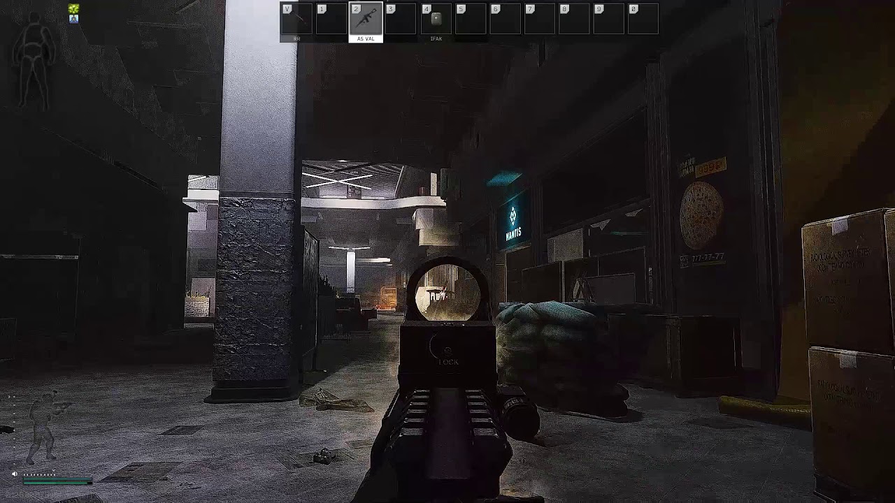 Interchange Mantis 1v2 Easy wide peek Tarkov 12.6 - YouTube