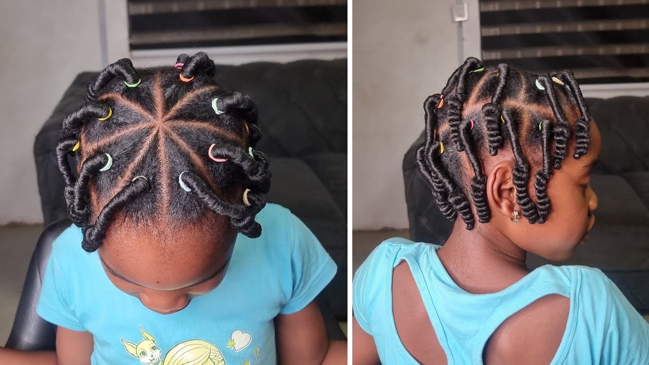 Beautiful Threading Hairstyle Tutorial for Kids #hairstyles # ...
