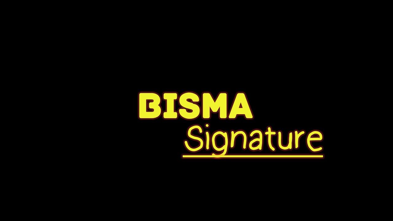 Bisma Name Signature Style || Learn Your Signature - YouTube