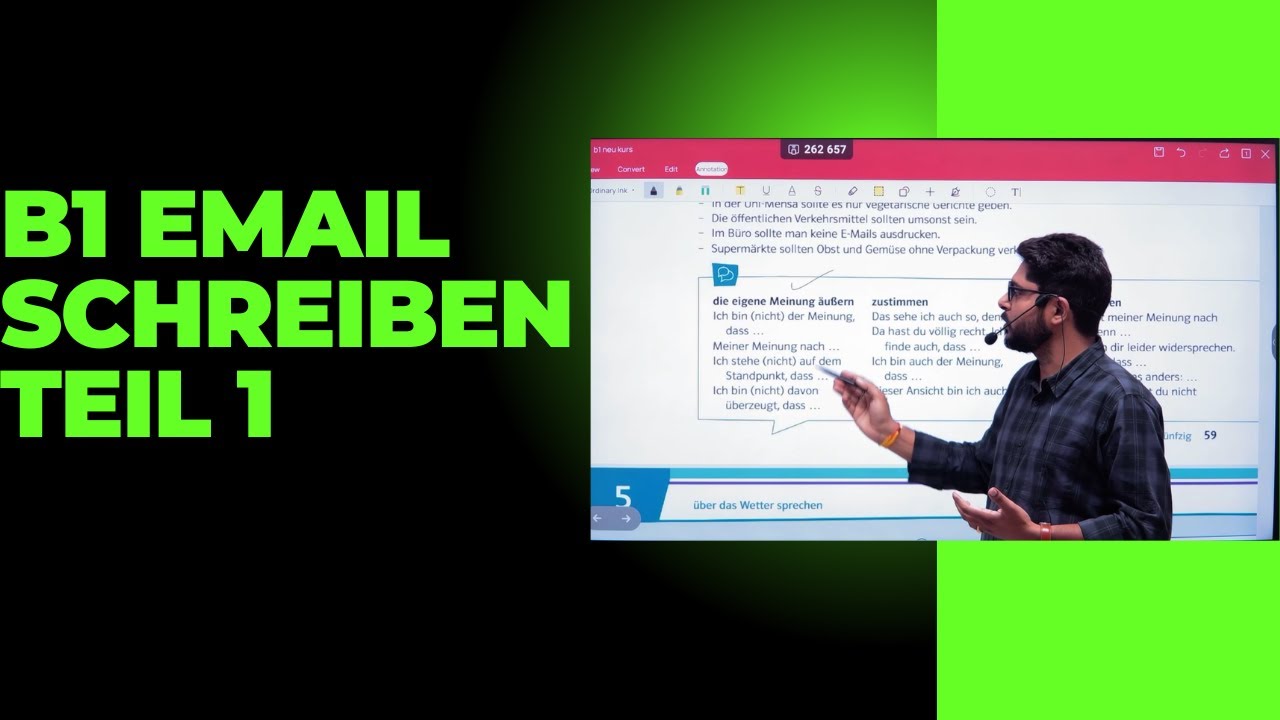 Email schreiben B1 Goethe Teil 1 - YouTube