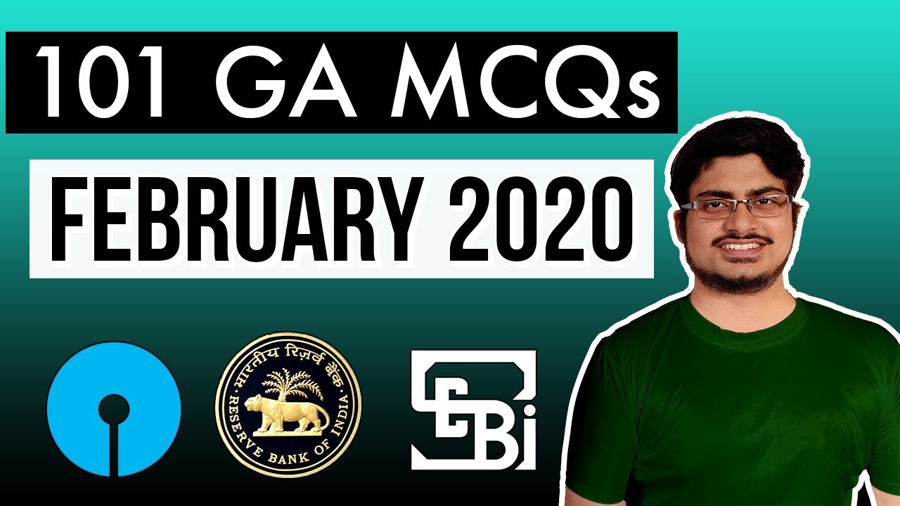 101 General Awareness Questions [MCQ Current Affairs FEBRUARY 2020 ...