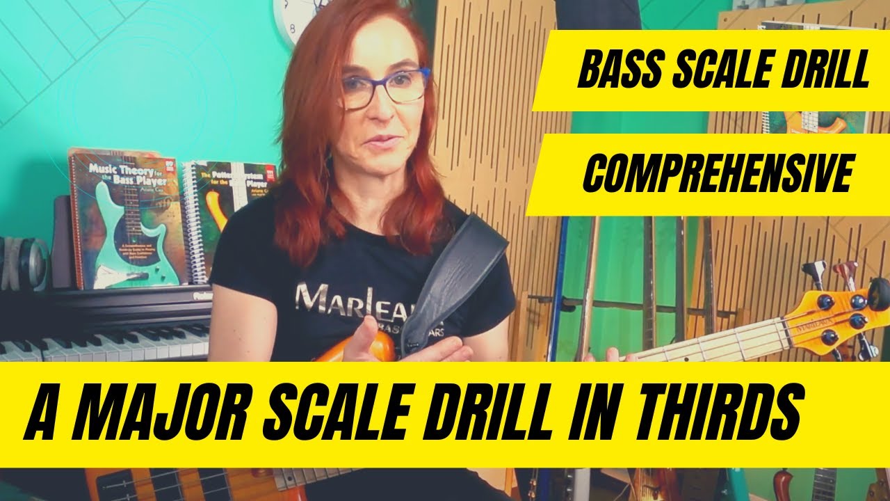 Practice an A major scale on bass | Sounds great! - YouTube