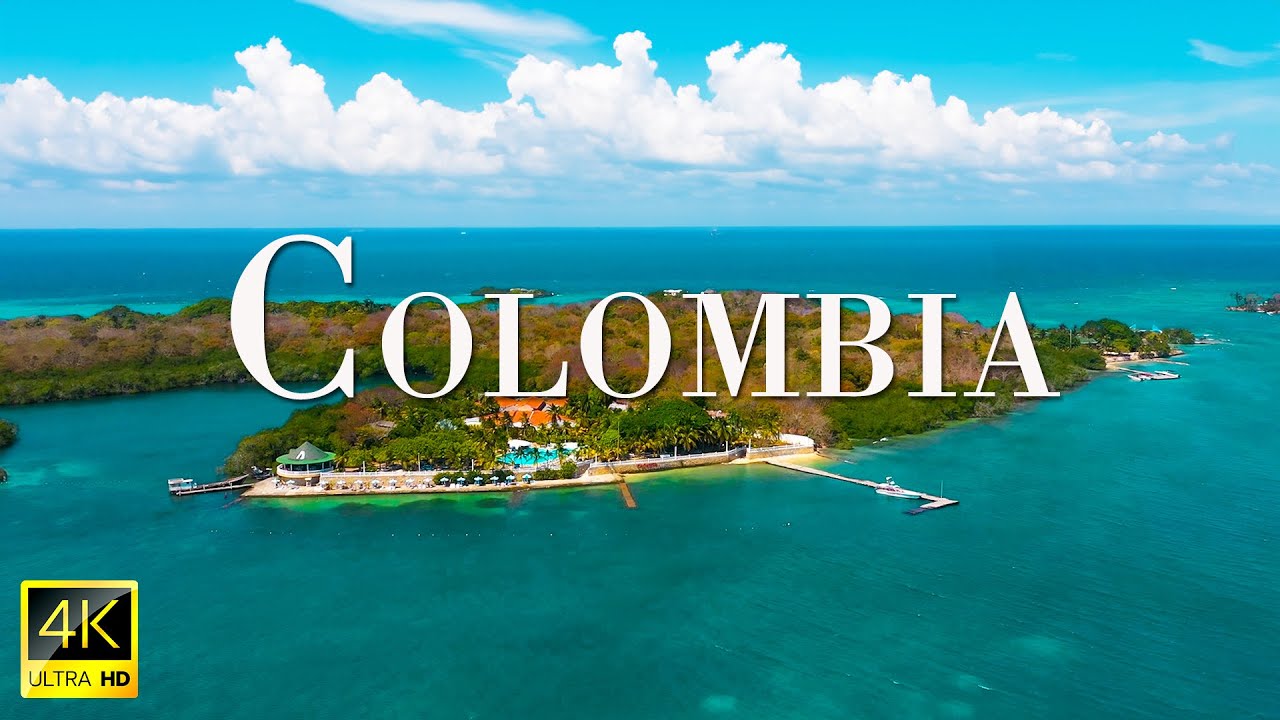 FLYING OVER COLOMBIA (4K UHD) - Relaxing Music Along With Beautiful ...