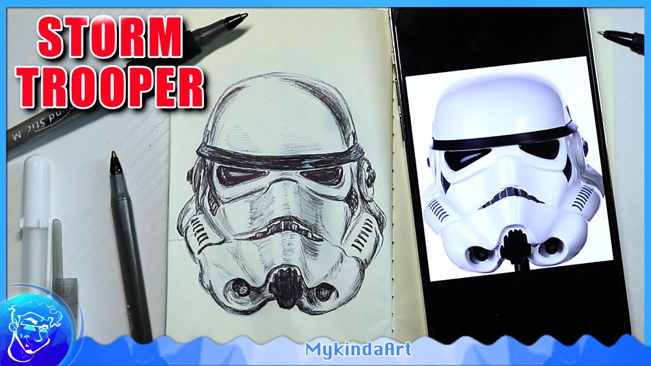 How to Draw a Stormtrooper - Star Wars Fanart - YouTube