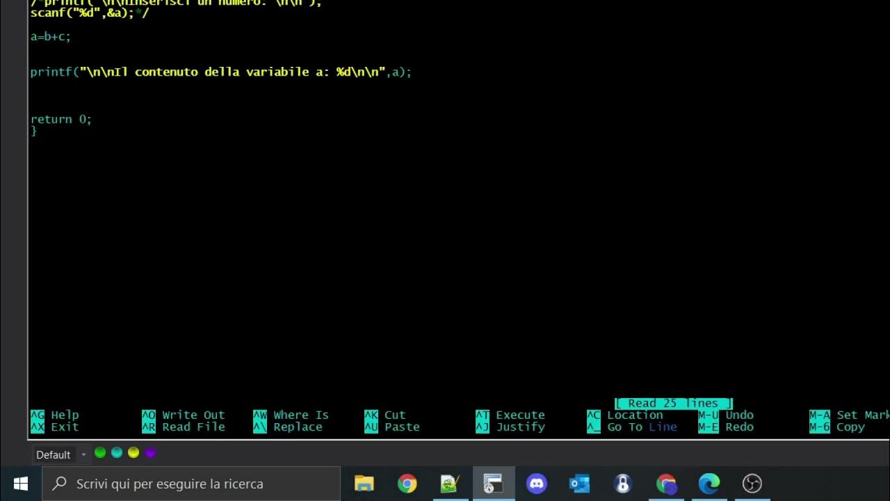 #2 Lezione di programmazione C (Operazioni, Variabili Char) - YouTube