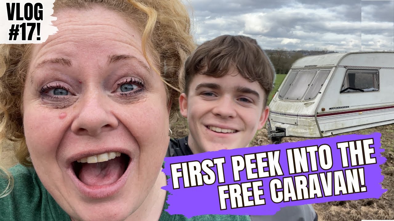 Turning Trash into Comfort: First Peek into the Free Caravan! Vlog #17 ...