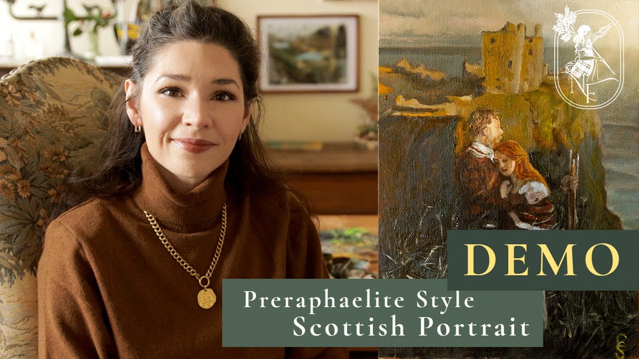 How to Paint Realistic Shadows: Highland Oil Painting in Pre-Raphaelite ...