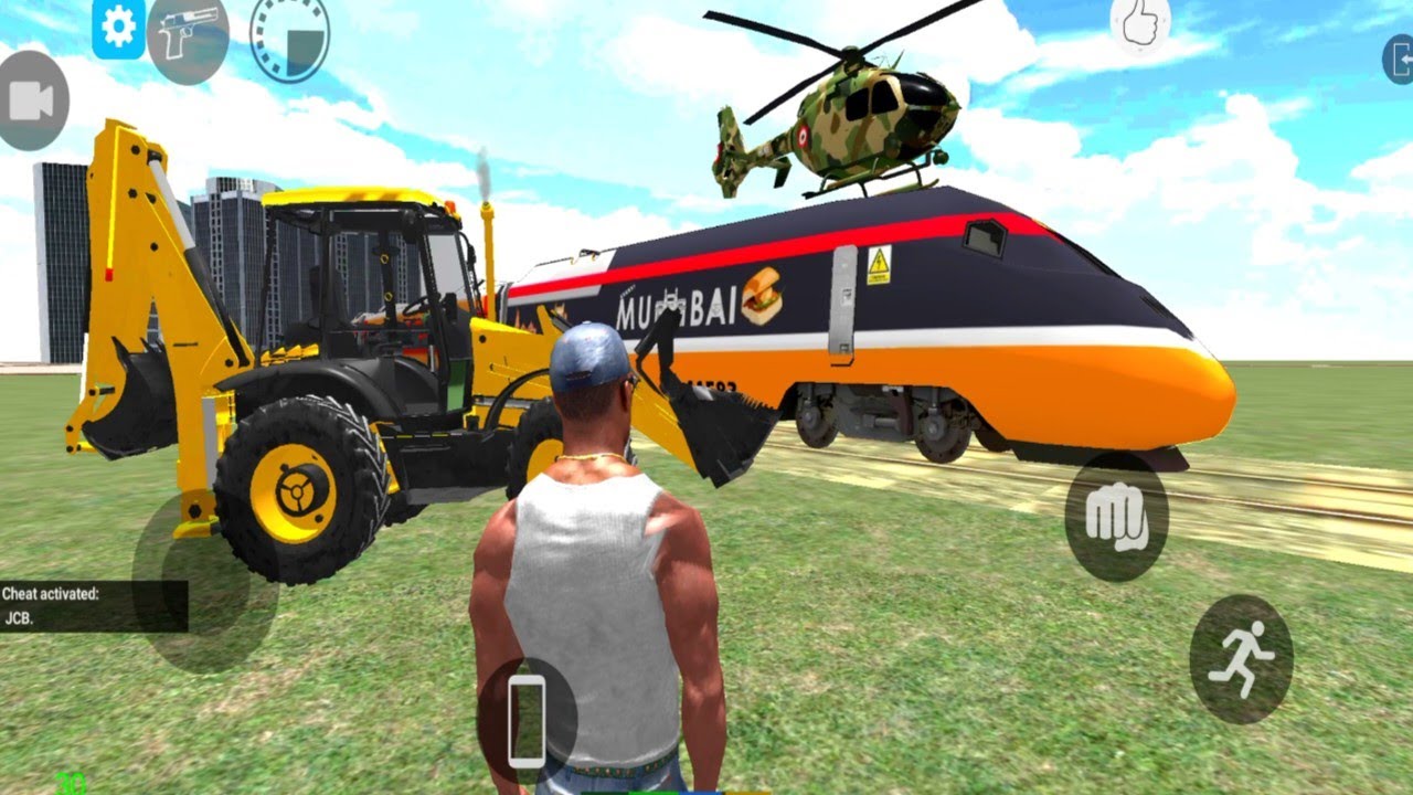 Indian vehicle Raider 3D #1 - Bullet Train and Army Helicopter, JCB ...