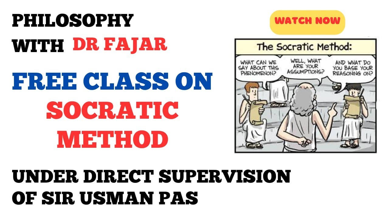 Philosophy Orientation Class - Socratic Method by Dr FAJAR - YouTube