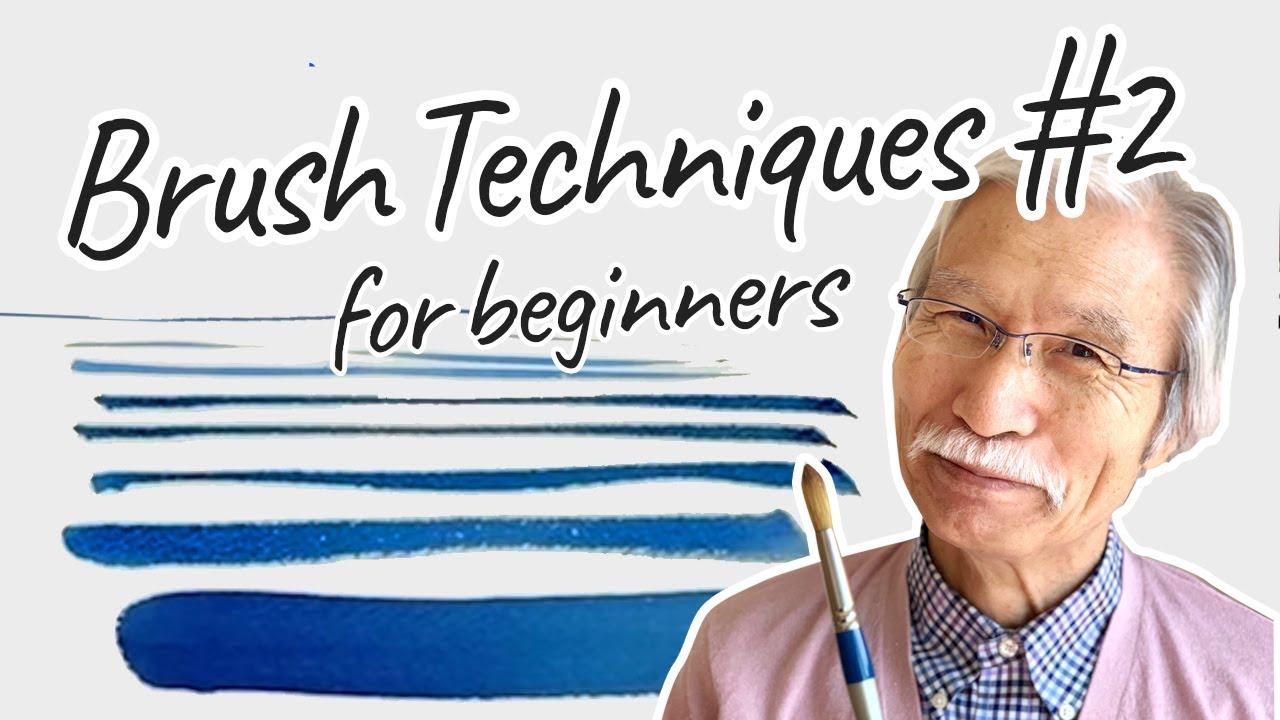 [Eng sub] Brush Techniques for Beginners #2 | Watercolor Painting ...
